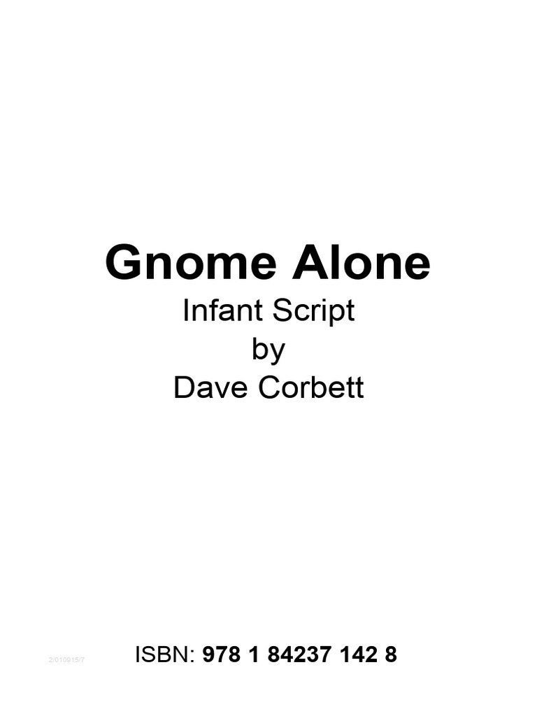Script Word Doc Gnome Alone | PDF | Santa Claus | Copyright