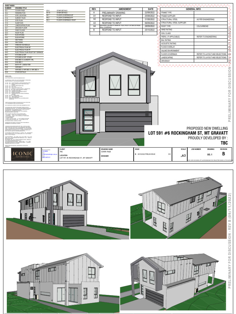 ARCH - PART 1 - GENERAL - LOT 591 - 6 ROCKINGHAM ST, MT GRAVATT - REV B - EV220825 - MR220831 ...