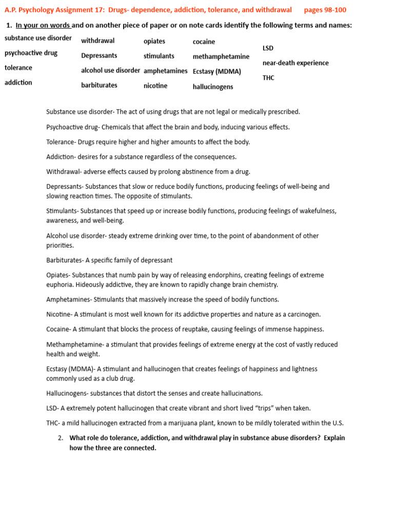 Pysch 17 | PDF | Psychoactive Drugs | Stimulant