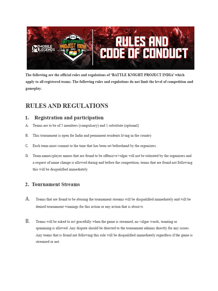 Rules_and_Regulations | PDF