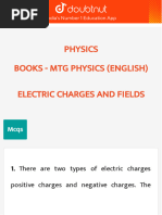 Physics XII CH 1 CASE STUDY Electric Charges and Fields | PDF | Electric Charge | Electron