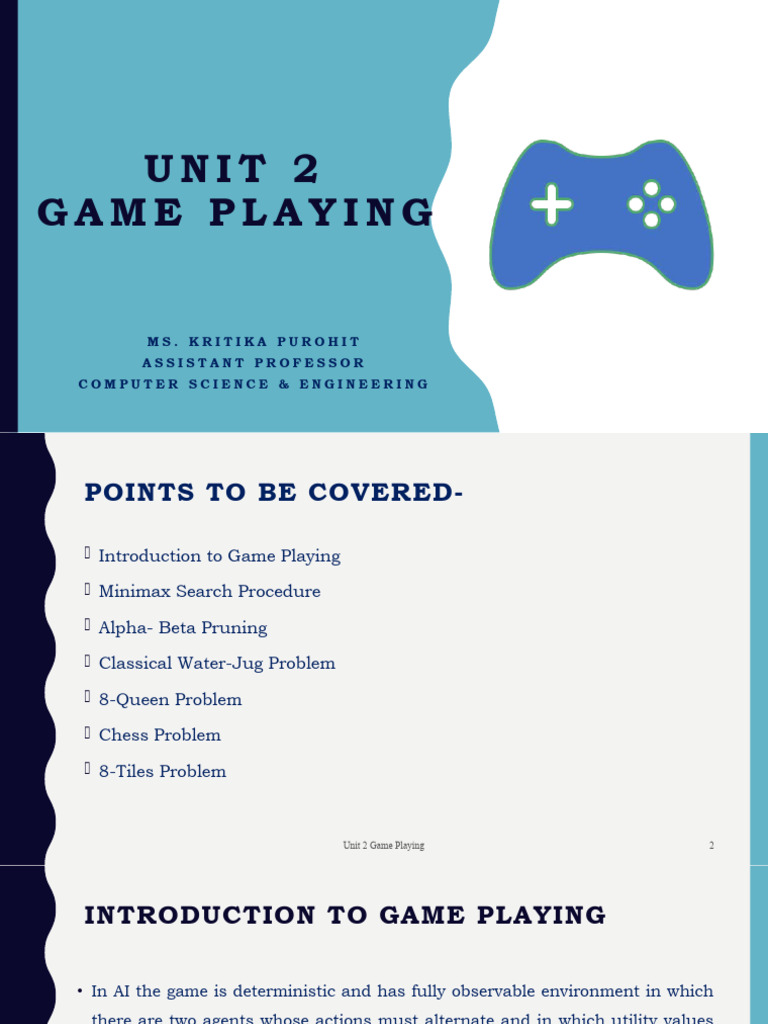 Unit 2 Game Playing | Download Free PDF | Theoretical Computer Science ... Unit 2 Game Playing | Download Free PDF | Theoretical Computer Science ...