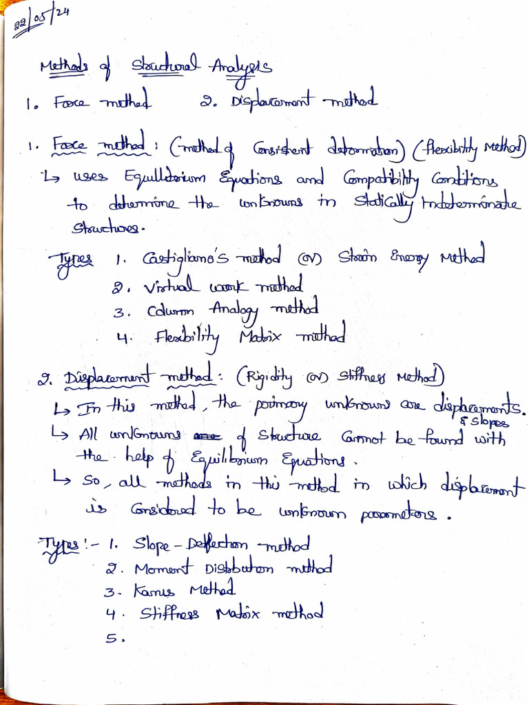 Flexibility Matrix Method - 1 | PDF