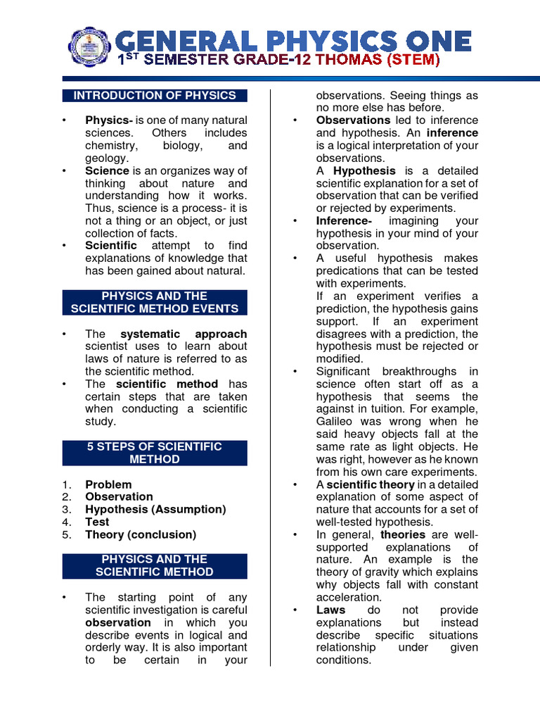 General Physics-1 | PDF | Force | Speed