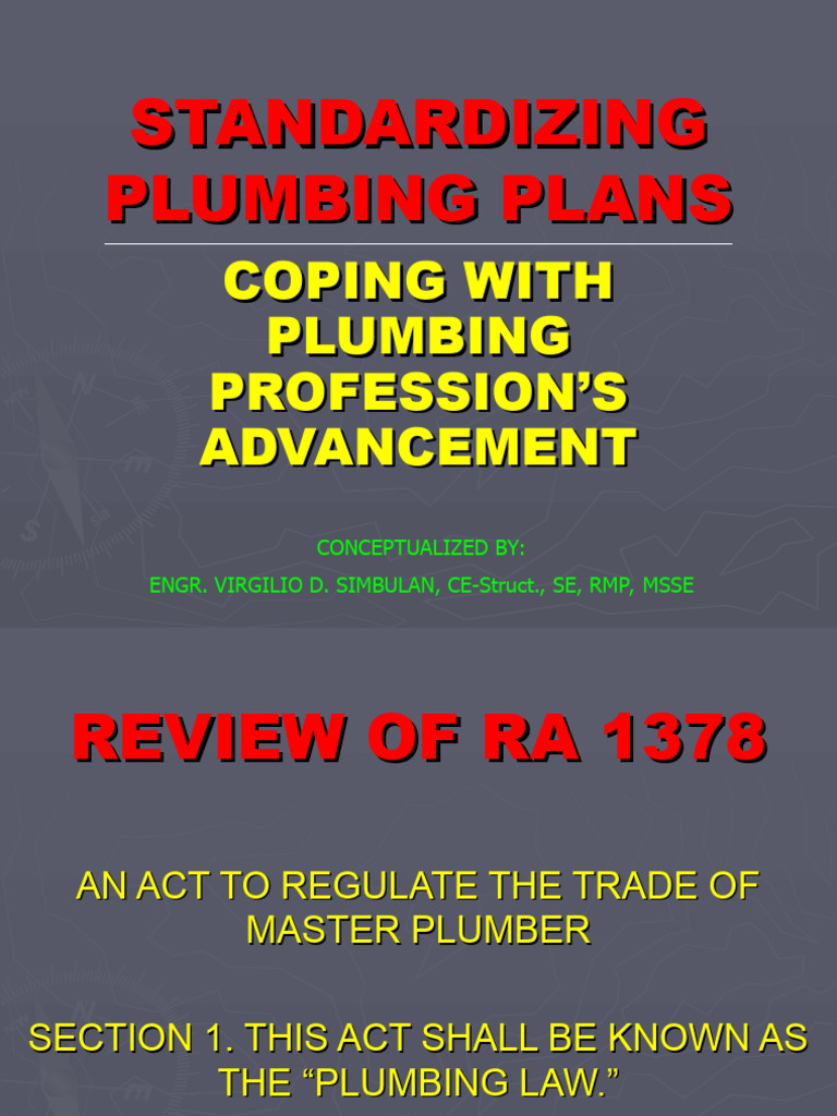 Standardizing Plumbing Plans | PDF | Sanitary Sewer | Plumbing Standardizing Plumbing Plans | PDF | Sanitary Sewer | Plumbing