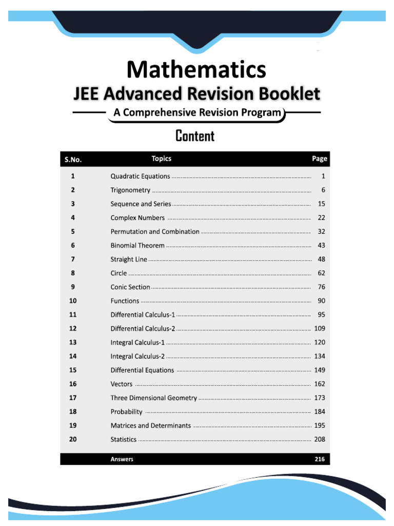 Revision Booklet Math | PDF | Equations | Numbers