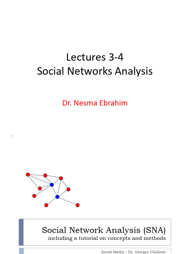 Week 3 4 SNA+Recommender | Download Free PDF | Vertex (Graph Theory) | Discrete Mathematics
