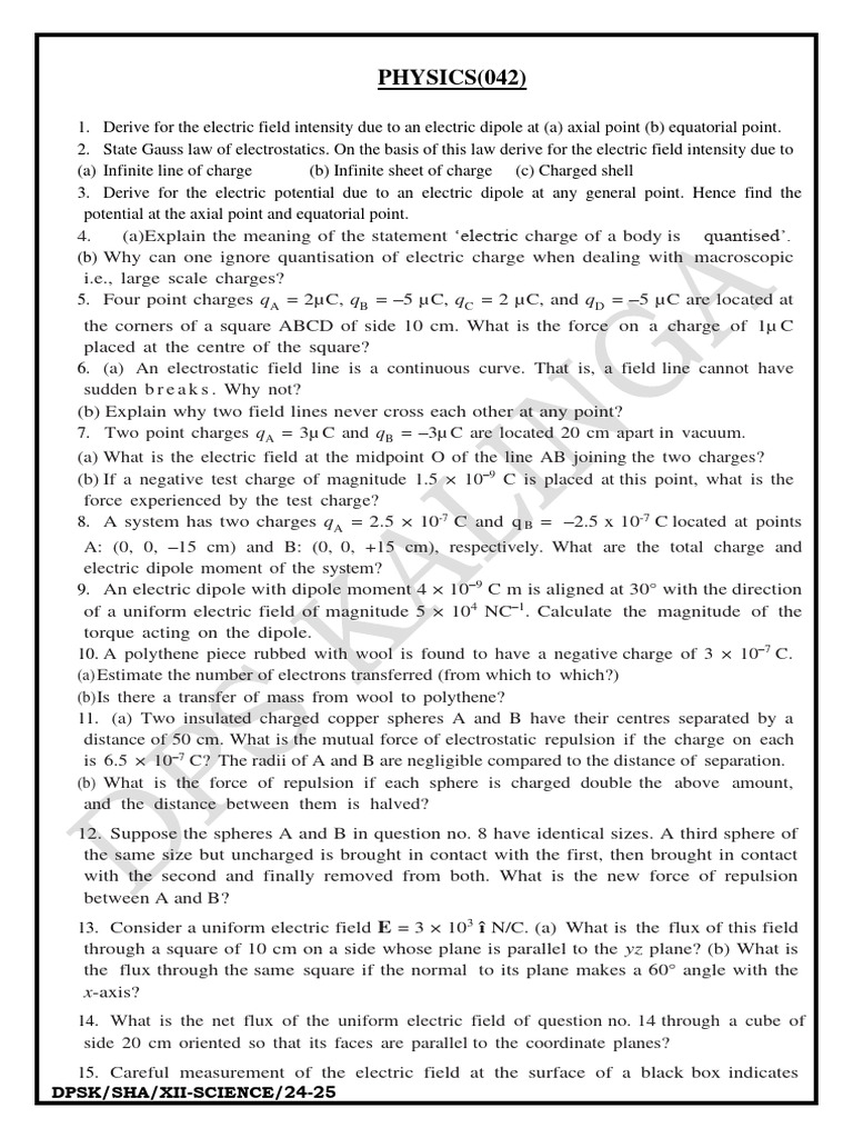 XII-SCIENCE-24-25-SUMMER HOLIDAY ASSIGNMENT - Removed | PDF ... XII-SCIENCE-24-25-SUMMER HOLIDAY ASSIGNMENT - Removed | PDF ...