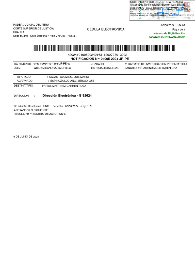 Exp. 01631-2024-13-1302-JR-PE-03 - Consolidado - 104005-2024 | PDF ...