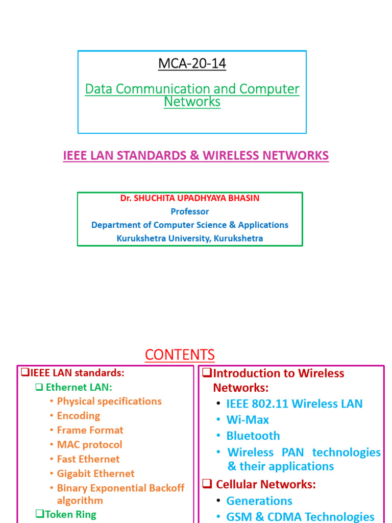 IEEE LAN Standards Overview | PDF | Ethernet | Ultra Wideband
