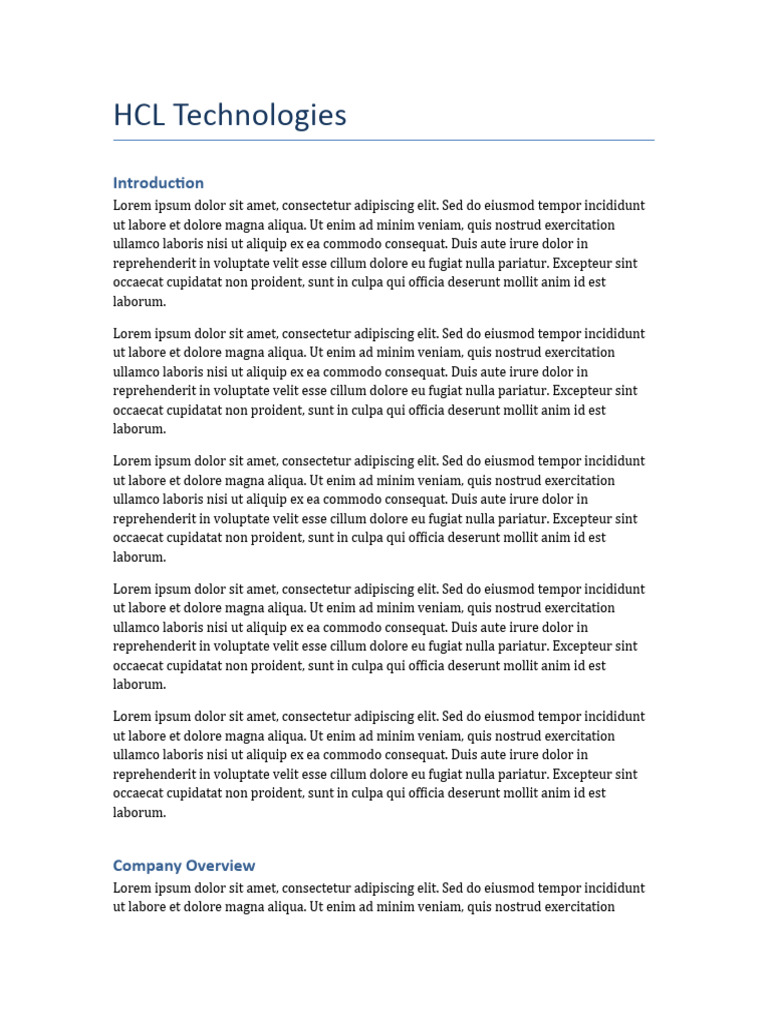 HCL Technologies | PDF