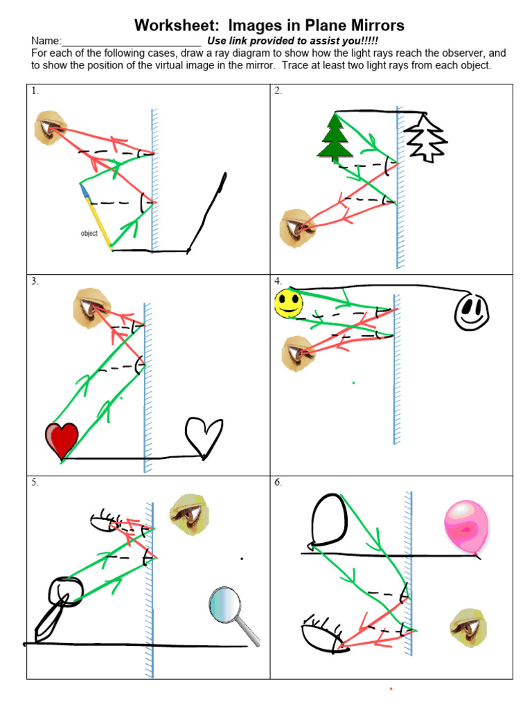 Edited - OPTICS LESSON 5: More On Laws of Reflection and Finding Images ...