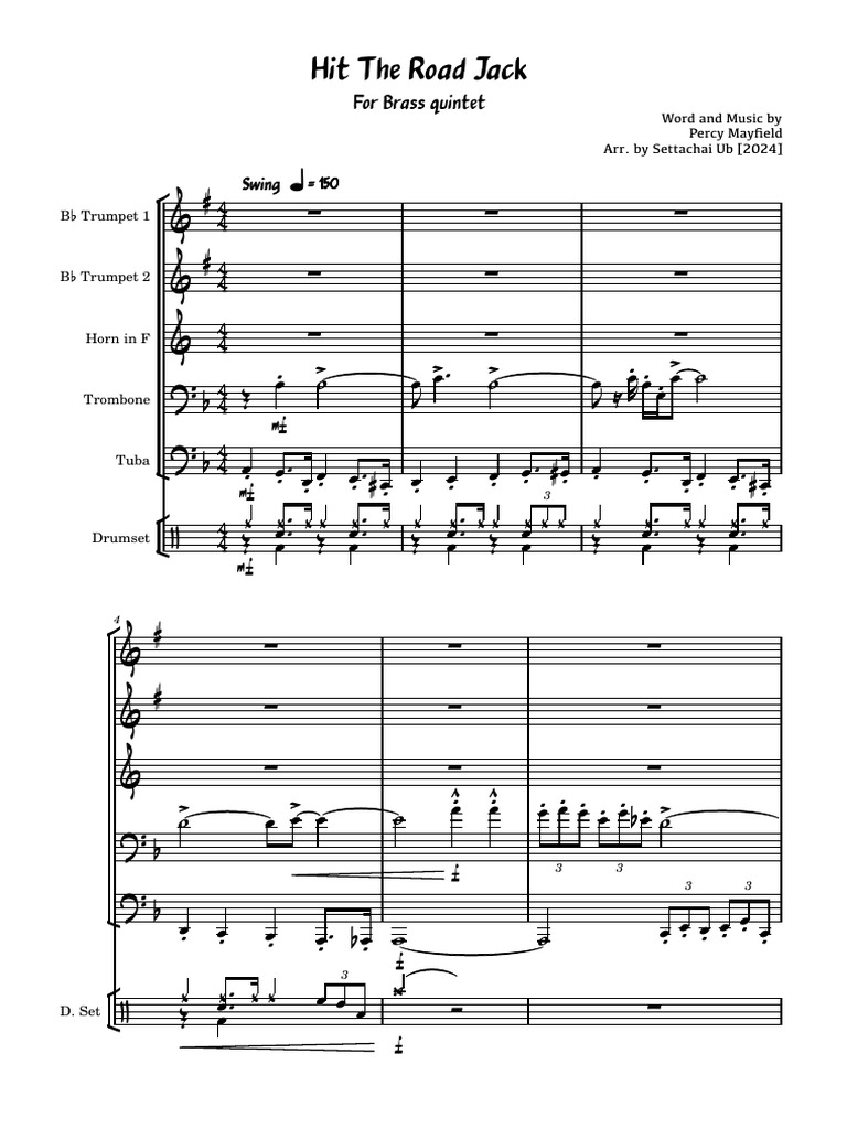 Hit The Road Jack | PDF | Musicology | Music Technology