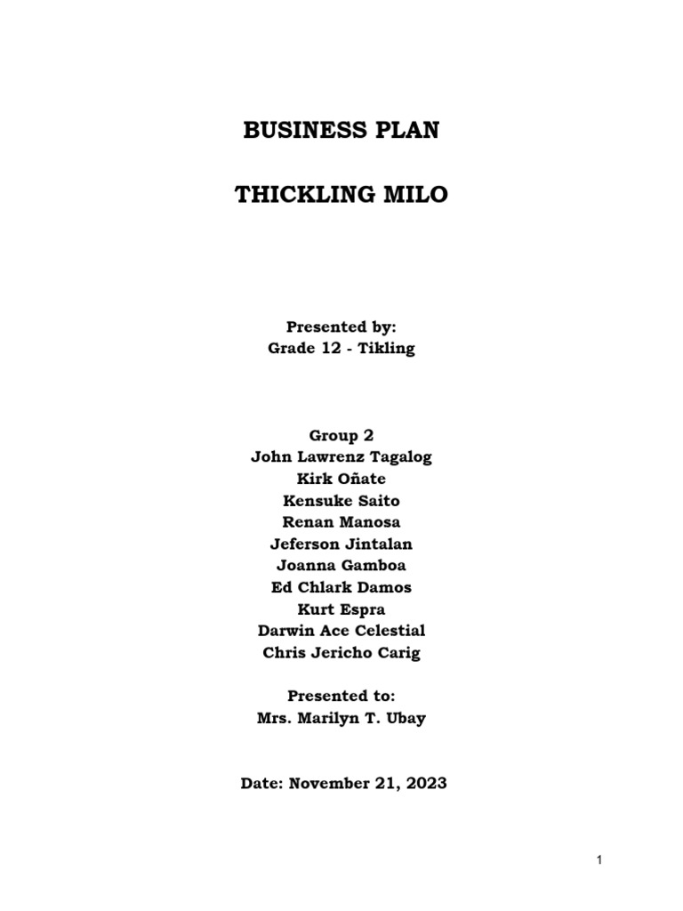 Sample-Business-Plan (1) | PDF