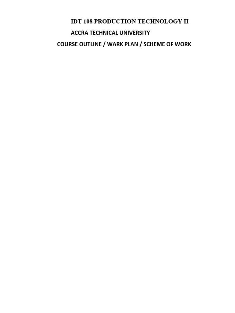 IDT 108 PRODUCTION TECHNOLOGY II - 10 Effective Tips On How To Manage A Project From Start To ...