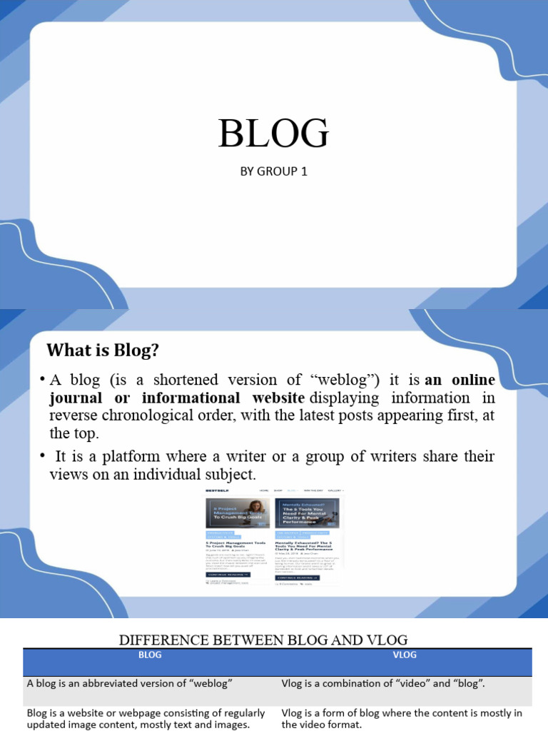 Group 1 Blog | PDF | Blog | Search Engine Optimization