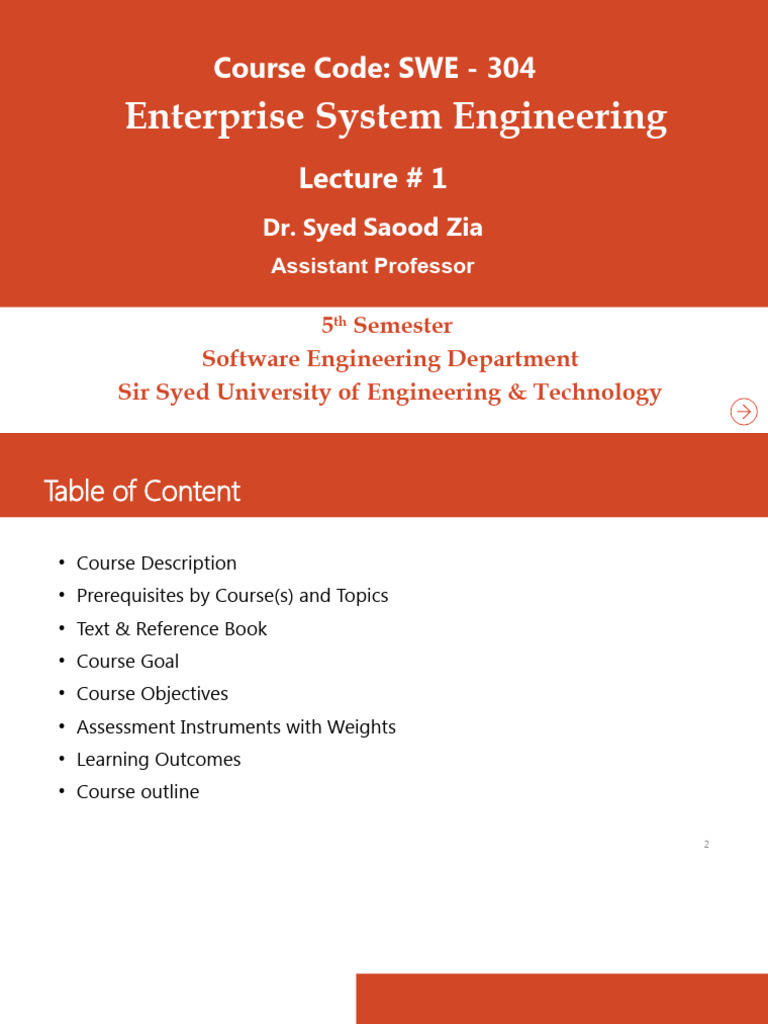 Lecture 1 | PDF | Systems Engineering | System