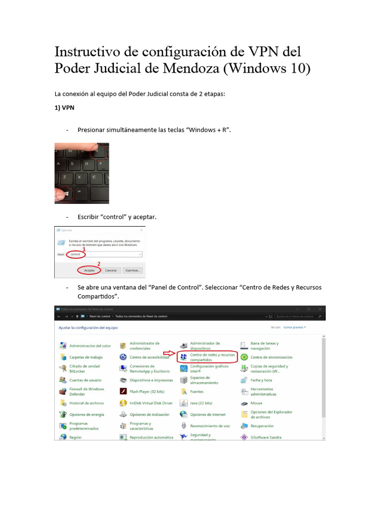 Instructivo VPN Win10 - R01 | PDF | Red privada virtual | ciberespacio