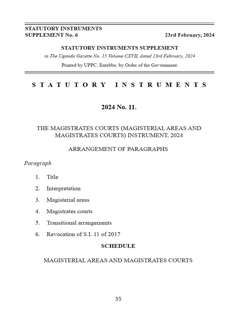 Magistrates Courts (Magisterial Areas and Magistrates Courts ...