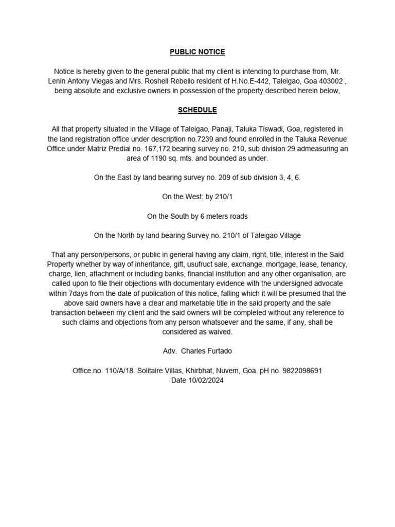 Public Notice | PDF