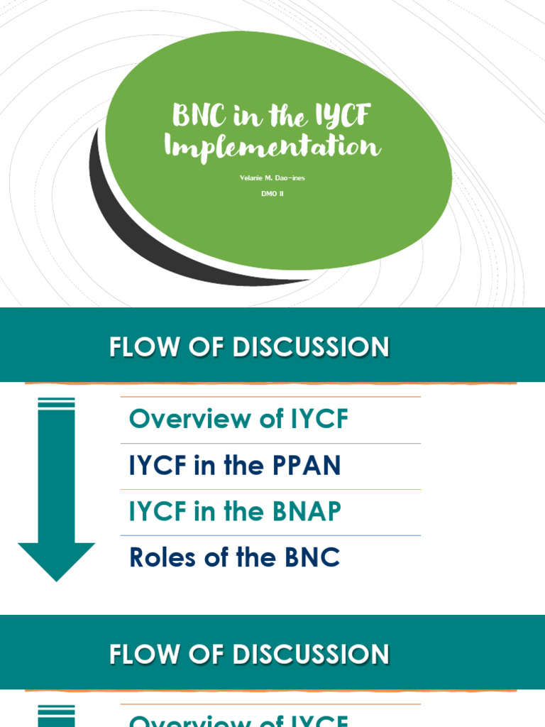 BNC in The IYCF Imple. | PDF | Breastfeeding | Breast Milk