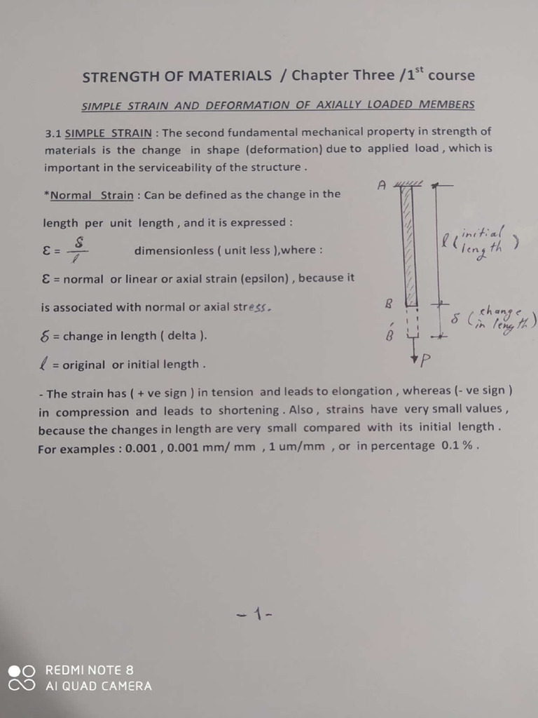 Strength of Materials-Chapter3-1 | PDF