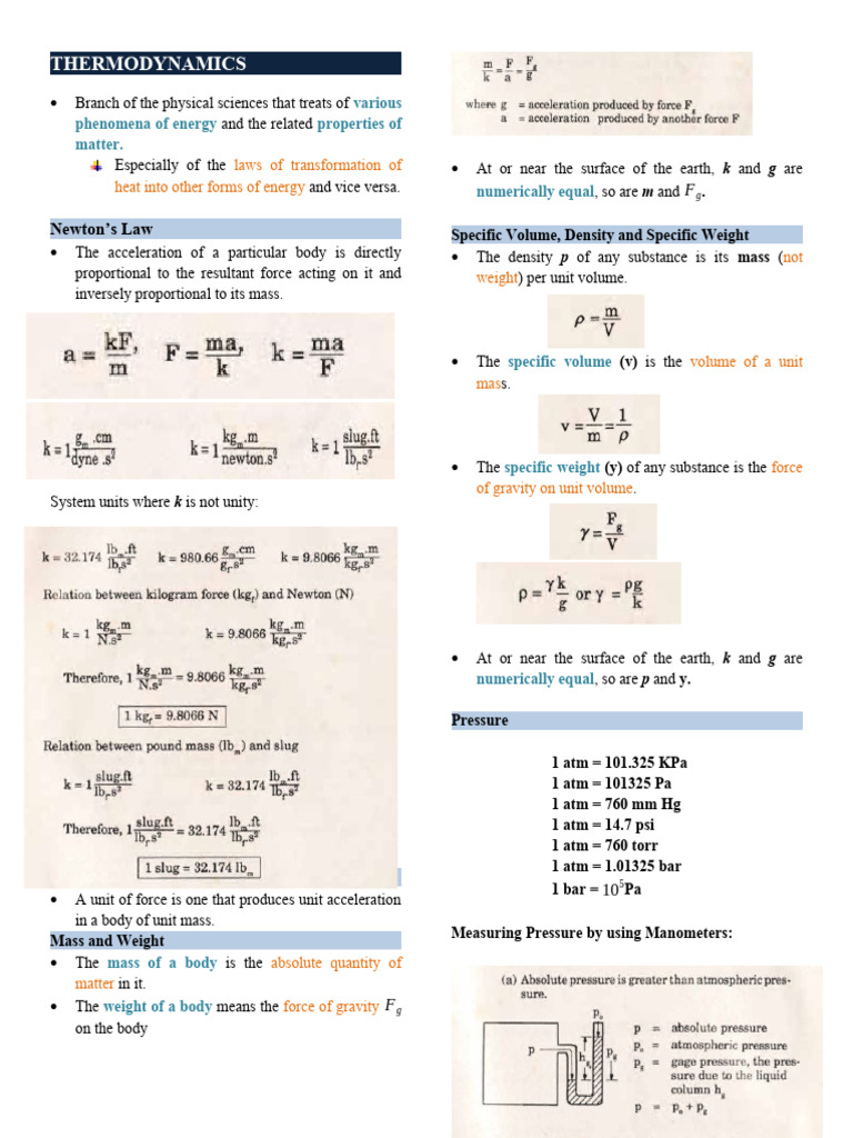 Understanding Thermodynamics Basics | PDF | Pressure | Temperature