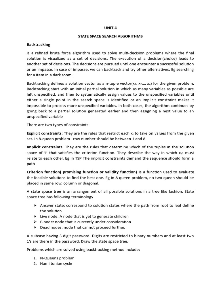 UNIT 4 algo min notes | Download Free PDF | Function (Mathematics ... UNIT 4 algo min notes | Download Free PDF | Function (Mathematics ...