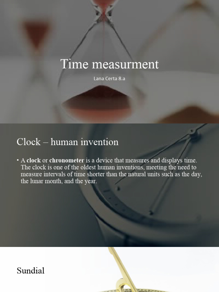 Time Measurment | PDF | Clock | Watch