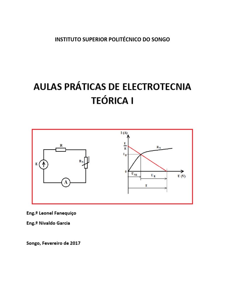 Aulas Praticas de Electrotecnia Teorica I | PDF | Rede elétrica | Energia elétrica