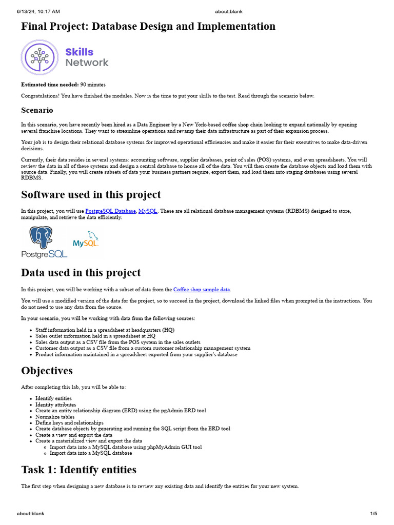 Instructions | PDF | Postgre Sql | Databases