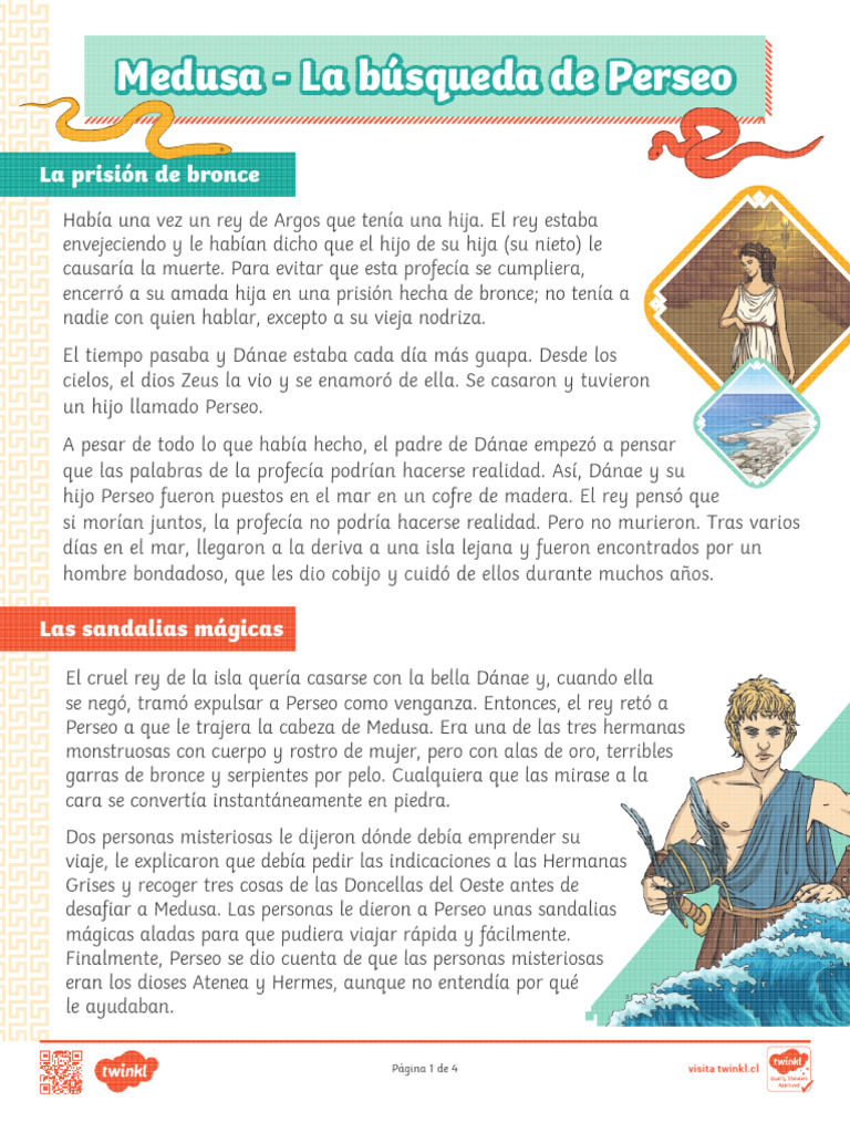 Medusa y Perseo: Un Mito Clásico | PDF | Medusa
