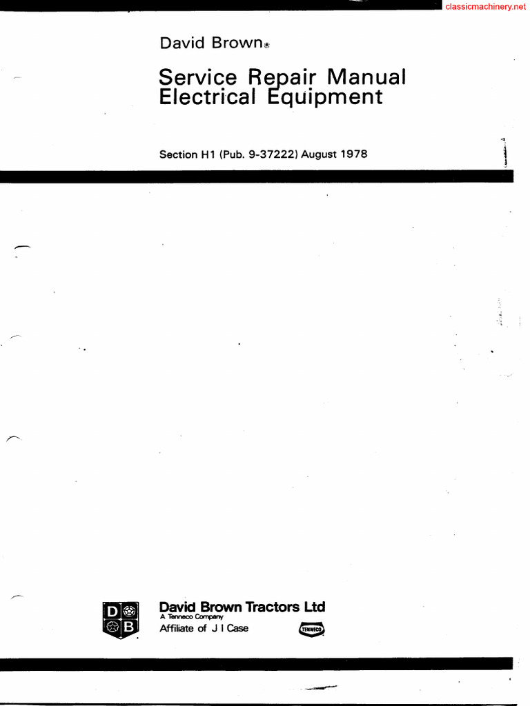 DB - Electric Repair Service Manual | PDF