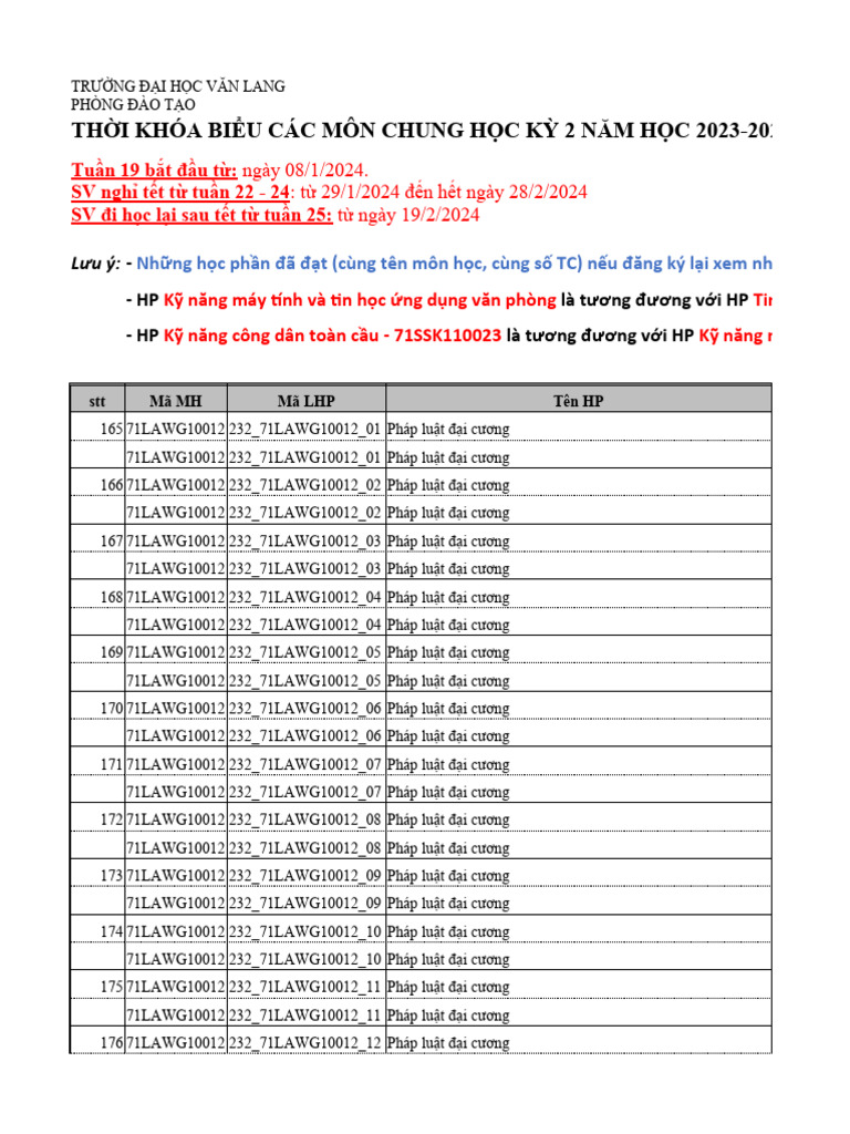 TKB Mon Chung Hk232 | PDF