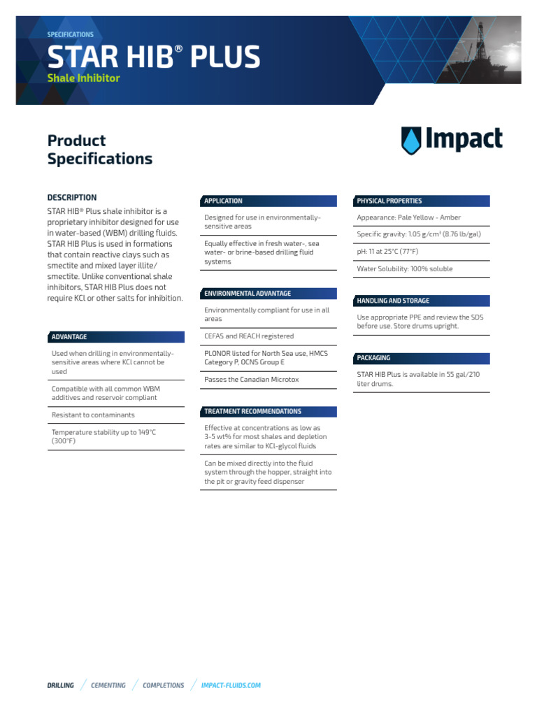 STAR HIB Plus Product Specifications 4 | PDF | Materials