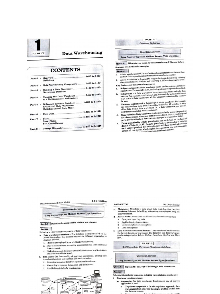 Quantum - Data Warehousing & Data Mining KOE-093 | PDF