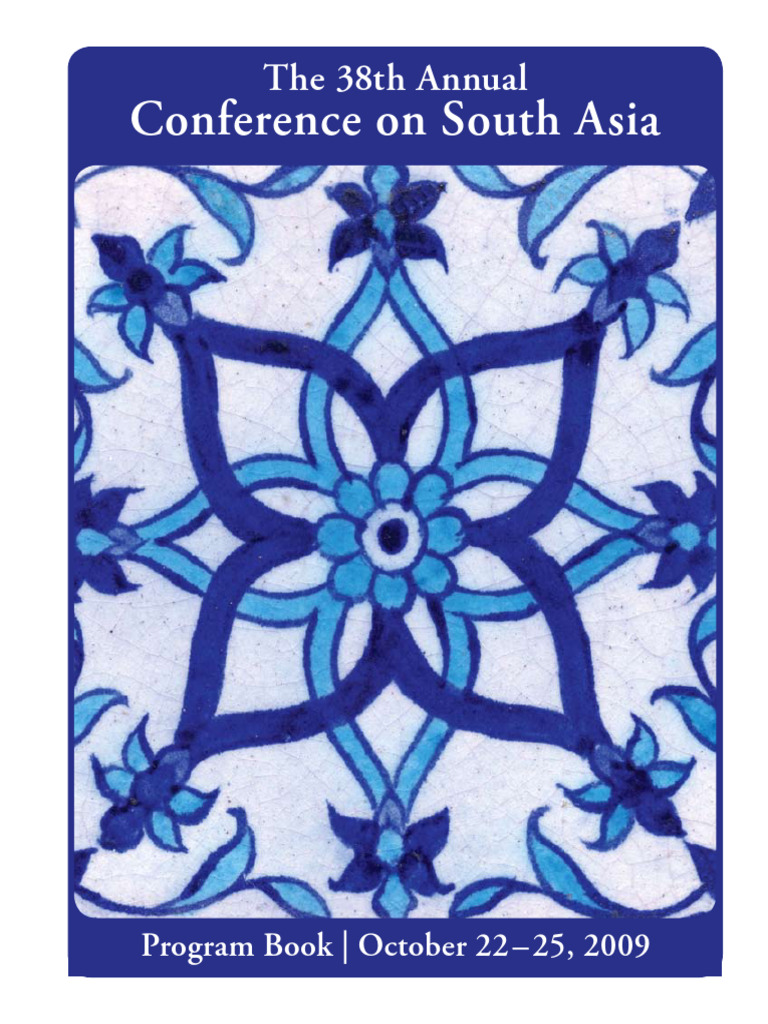 2009-Conference-Program-Book | Download Free PDF | South Asia