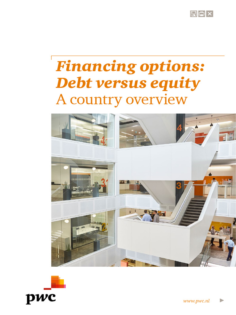 PWC Financing Options Debt Versus Equity | PDF | Double Taxation | Taxes