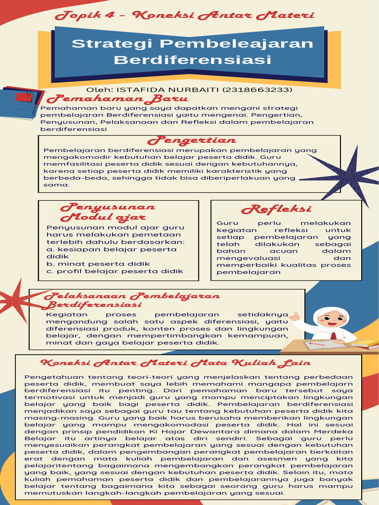 Topik 4 Koneksi Antar Materi Pembelajaran Berdiferensiasi | PDF | Karier & Perkembangan