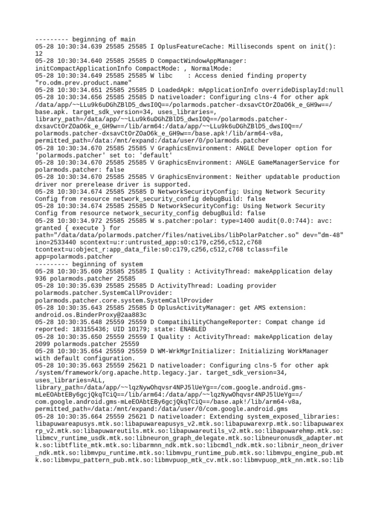 Polarmods - Patcher Logcat | PDF | Microsoft Windows | Software