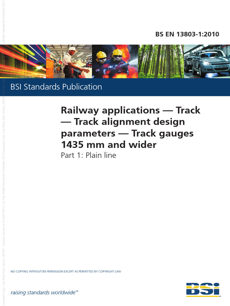 BS en 13803-1-2010 | PDF | Rail Transport | European Union