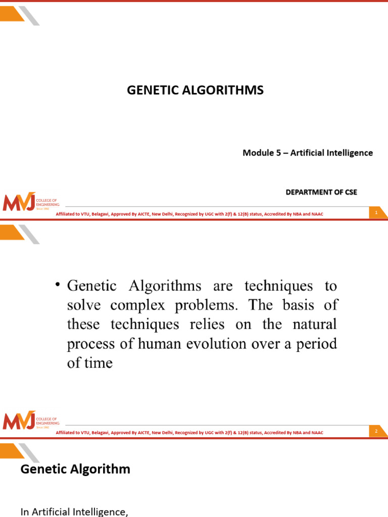 Genetic - Algo - Module - 5 (1) - Read-Only | PDF | Genetic Algorithm | Natural Selection