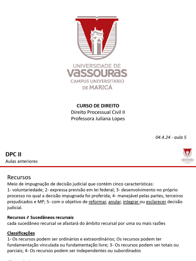 DPC II - Aula 5 - 20240404 - VF - Material-De-Apoio-Ava | PDF ...