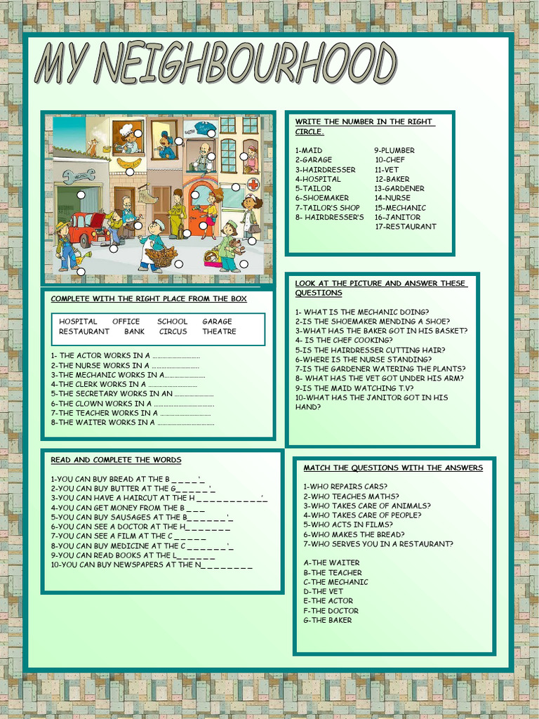 My Neighbourhood | PDF | Food And Drink Preparation | Cuisine