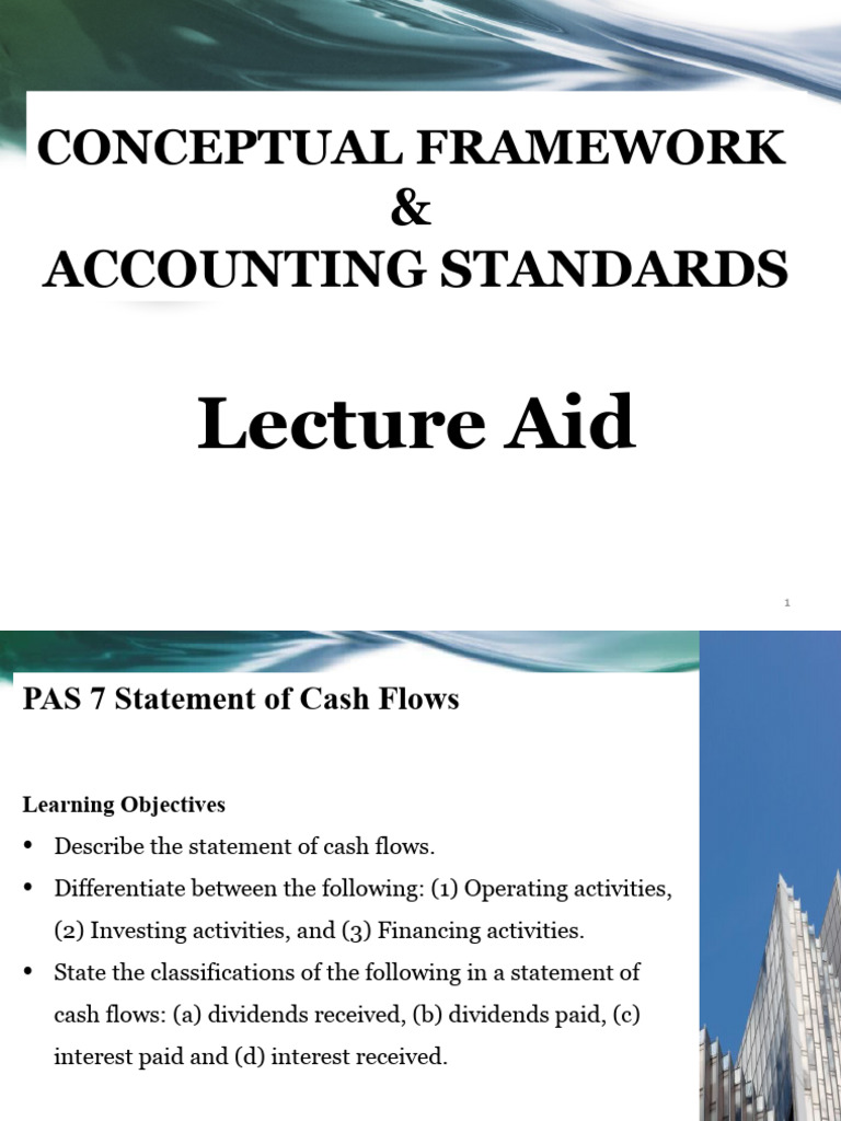 PAS 7_STATEMENT OF CASH FLOWS | PDF | Cash Flow Statement | Investing