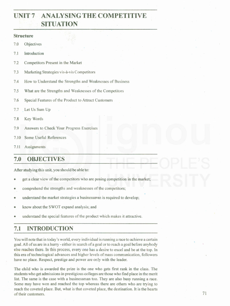 Unit 7 | PDF | Swot Analysis | Procurement