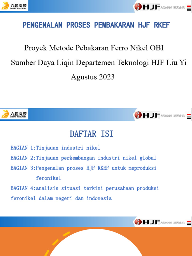 HJF RKEF Rotary Kiln | PDF