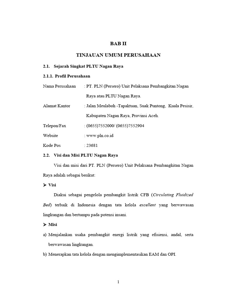 Peralatan Batubara Nagan Raya | PDF