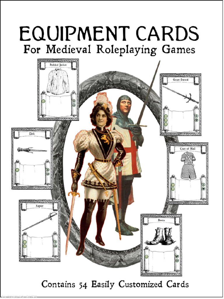 Equipment_Cards | PDF | Dagger | Sword
