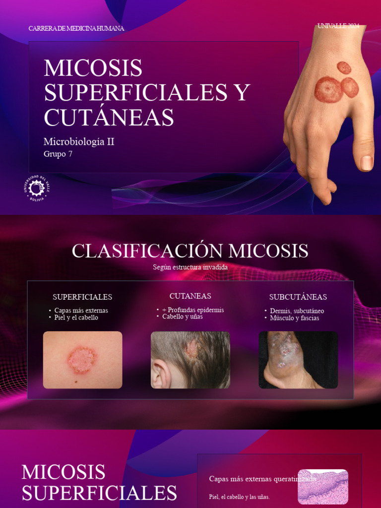 Micosis Superficiales y Cutáneas | PDF | Hongo | Micología